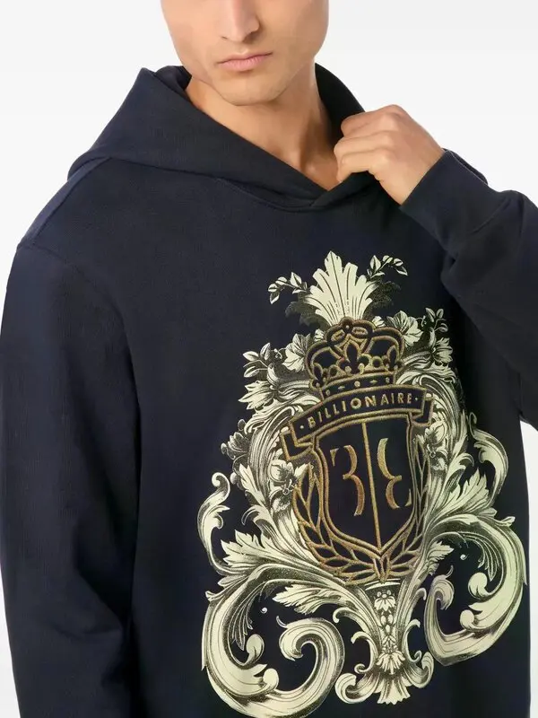 BILLIONAIRE B Baroque Hoodie - Blue