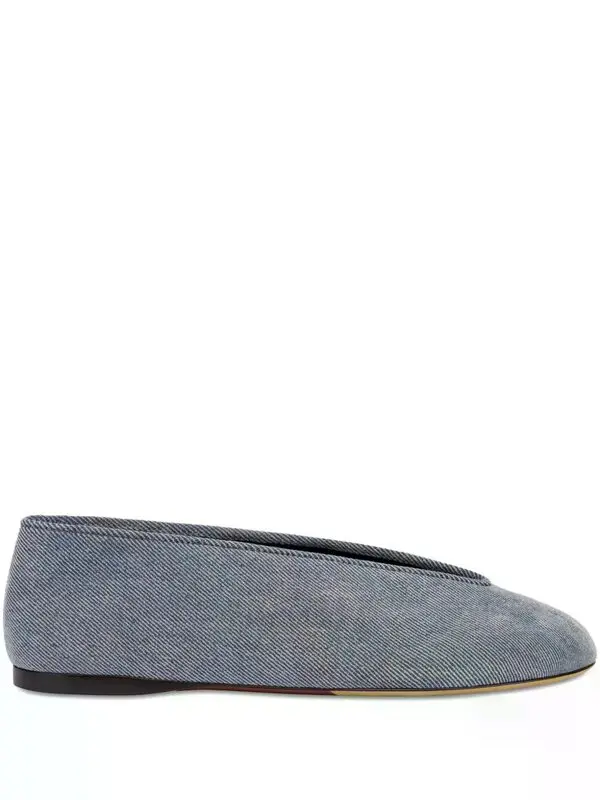 Moschino Denim Ballet Flats