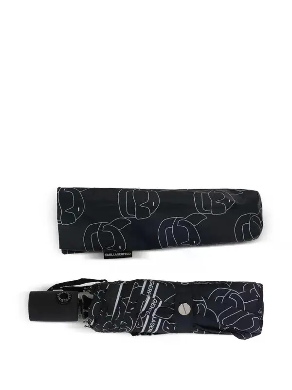 Karl Lagerfeld Logo-print Compact Umbrella