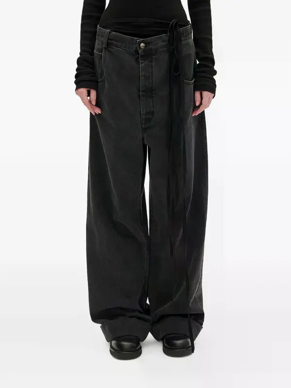 ANN DEMEULEMEESTER Wide-leg Cotton Jeans
