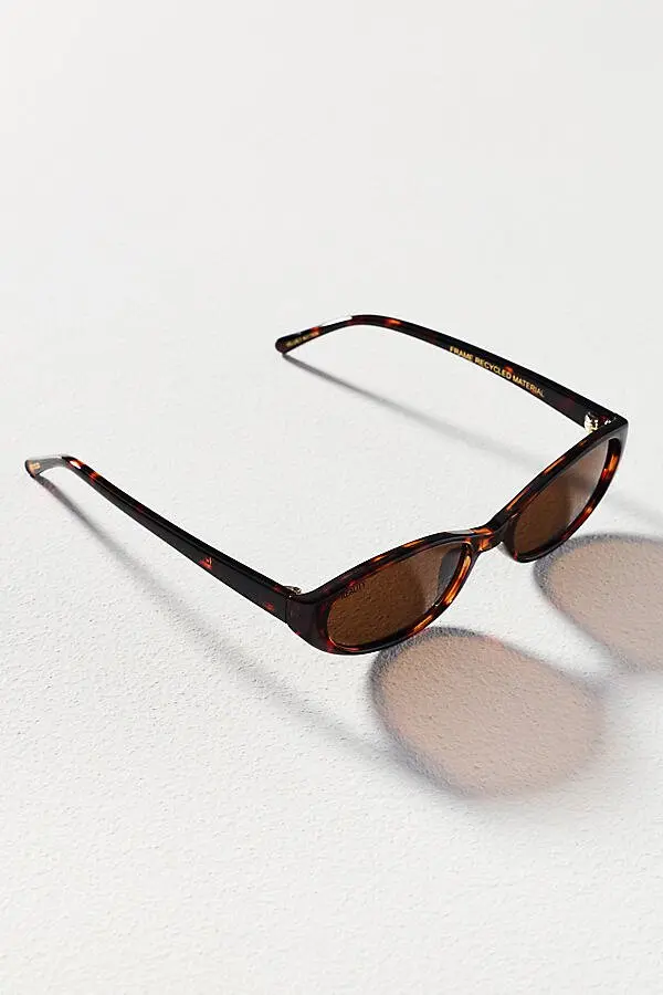 REALITY EYEWEAR Velvet Kitten Slim Oval Sunglasses