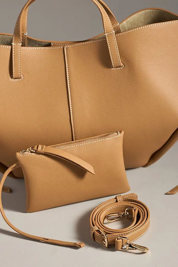 Anthropologie Top-handle Long Tote - Cognac
