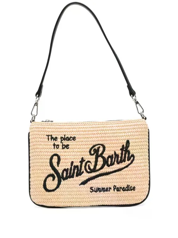 MC2 SAINT BARTH Mini Parisienne Shoulder Bag - Neutrals