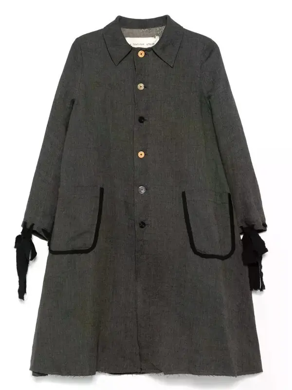 A TENTATIVE ATELIER Single-breasted Trench Coat