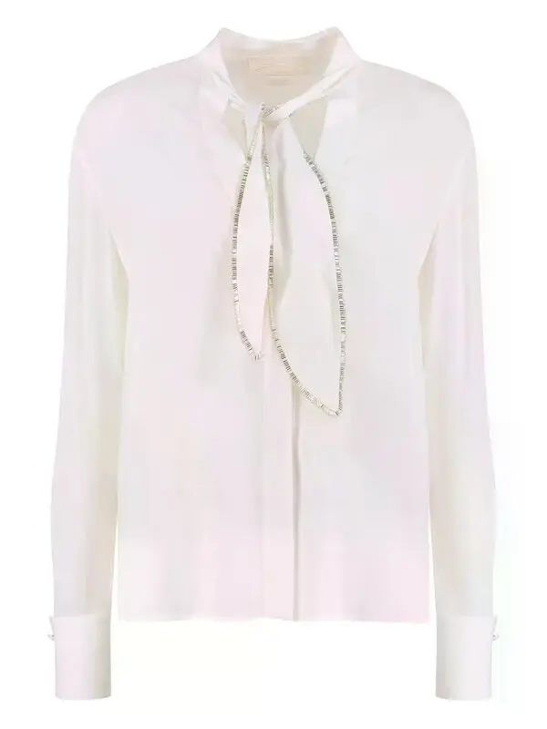 GENNY Silk Neck-tie Blouse