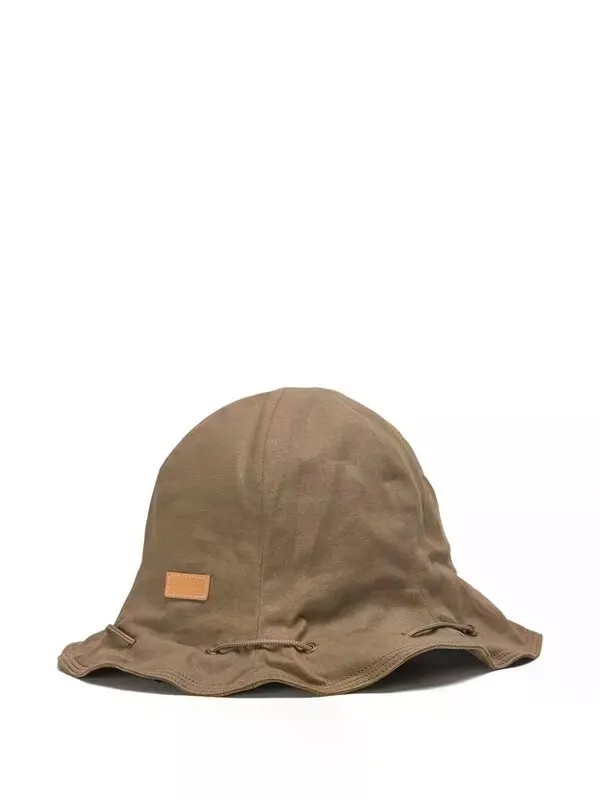HENDER SCHEME Ruffled Bucket Hat - Brown