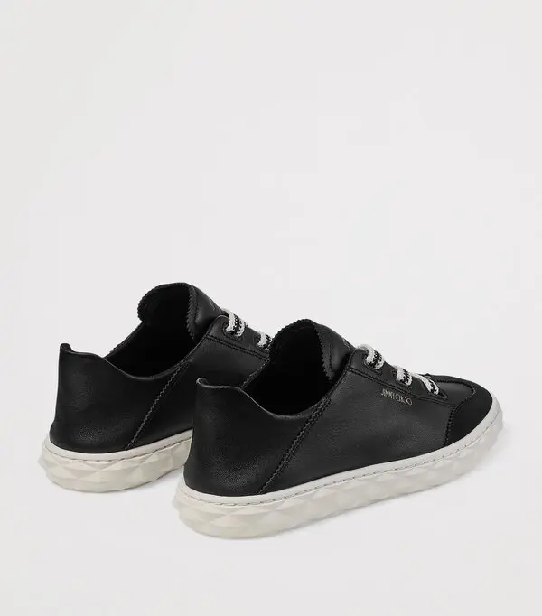 JIMMY CHOO Diamond Flex Leather Trainers - Black
