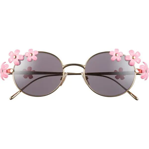 Loewe Oval Sunglasses - Shiny Endura Gold / Smoke