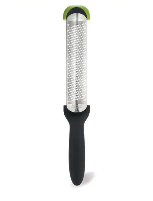 CUISIPRO Fine Rasp Etched Cheese Grater Zester Surface Glide Technology - Silver