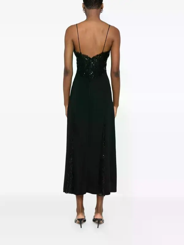 NISSA Sequin-embellished Midi Dress