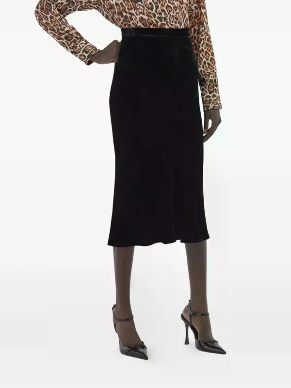 Roberto Cavalli Velvet Pencil Skirt
