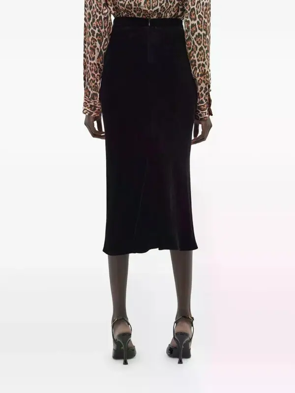 Roberto Cavalli Velvet Pencil Skirt