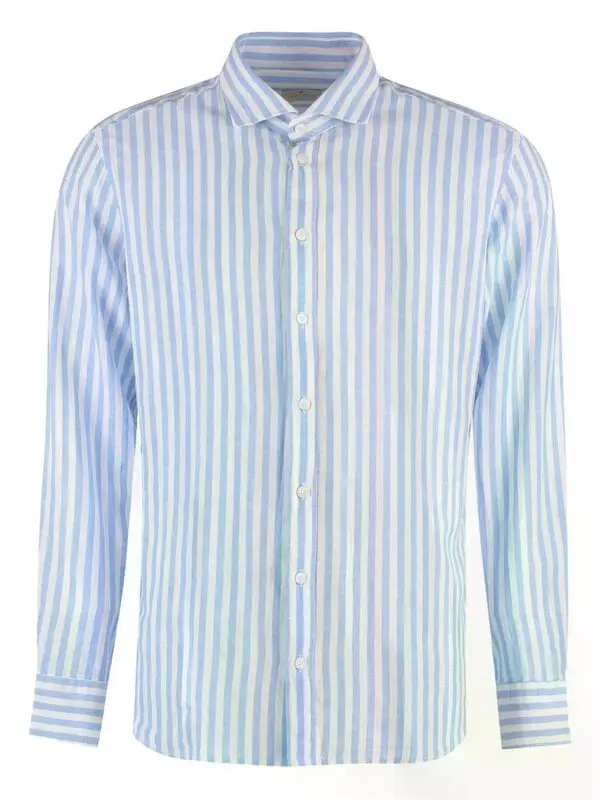 BASTONCINO Striped Button-up Shirt - White