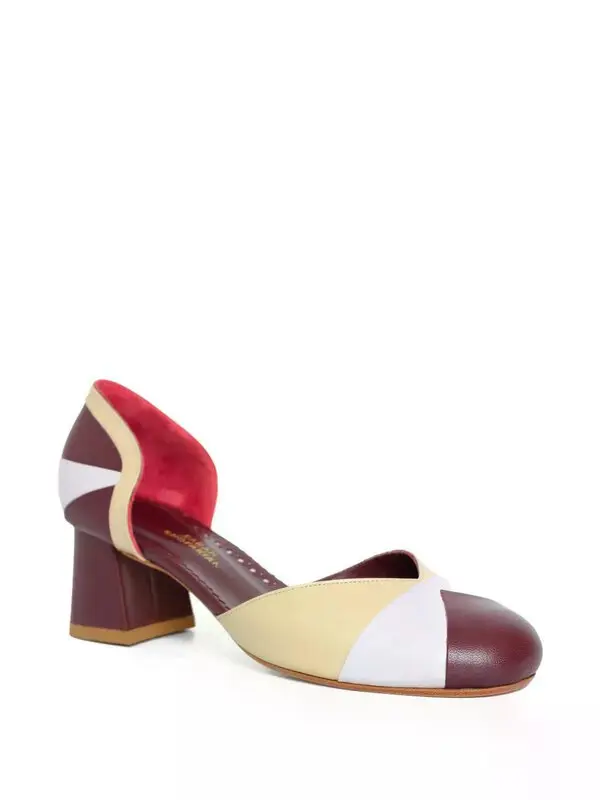 STUDIO CHOFAKIAN 40mm Geometric Colorblock Pumps
