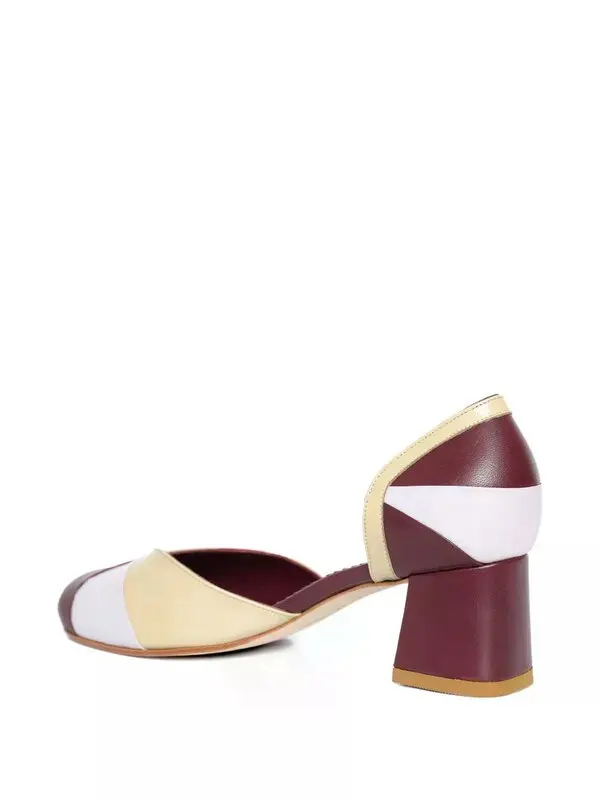 STUDIO CHOFAKIAN 40mm Geometric Colorblock Pumps