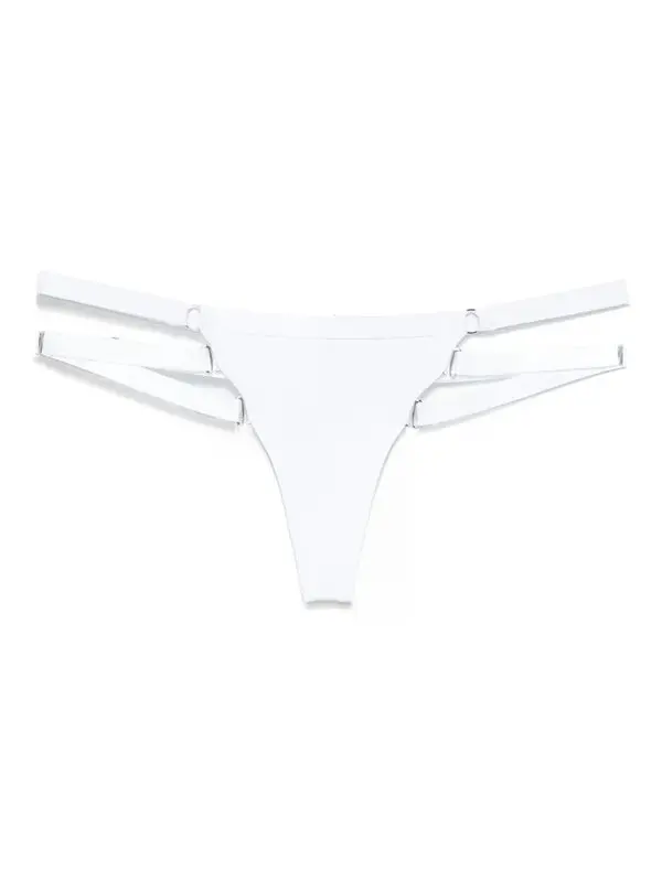 MAISON CLOSE Fatale String Bikini Bottom - White