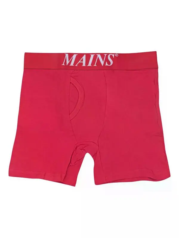 MAINS Logo-waistband Boxers - Red