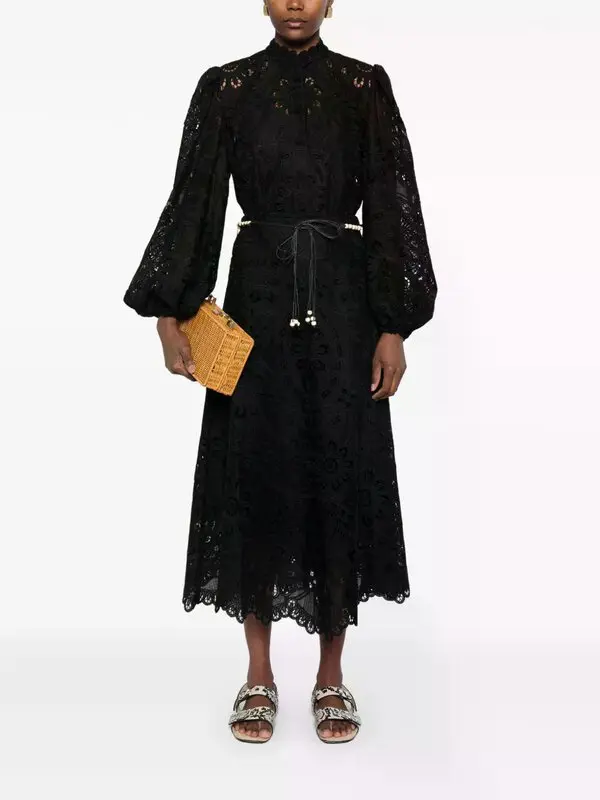 Zimmermann Rhiannon Embroidered Blouse - Black