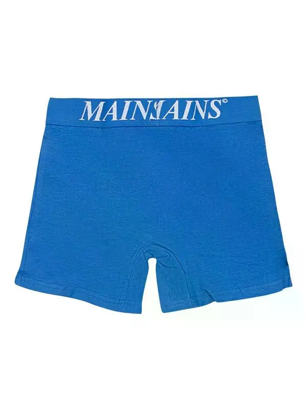 MAINS Logo-waistband Boxers - Blue