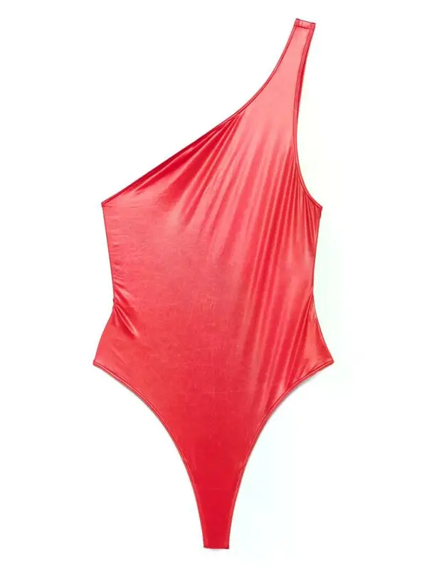 MAISON CLOSE Asymmetric Swimsuit - Red