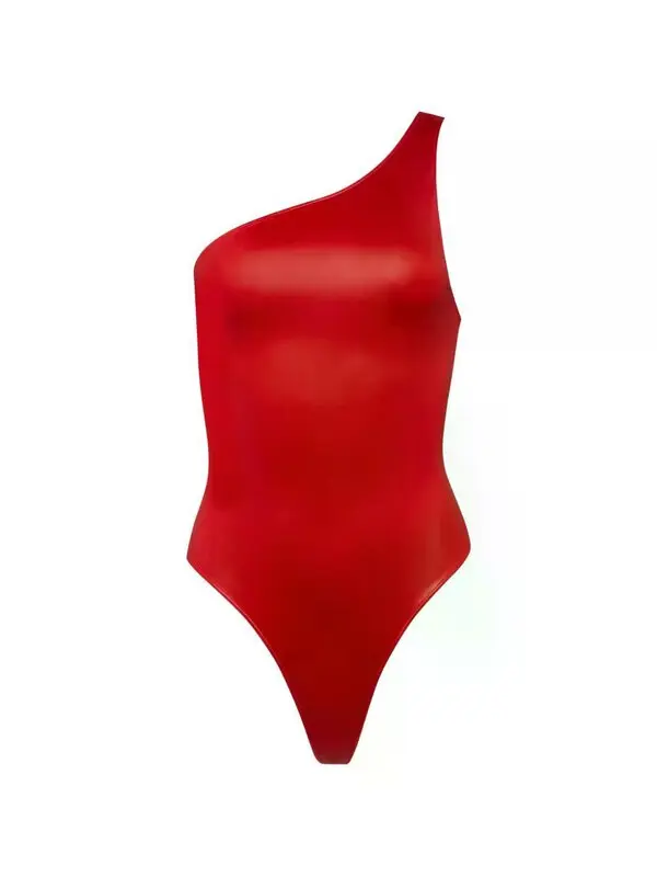 MAISON CLOSE Splash Asymmetric Swimsuit - Red