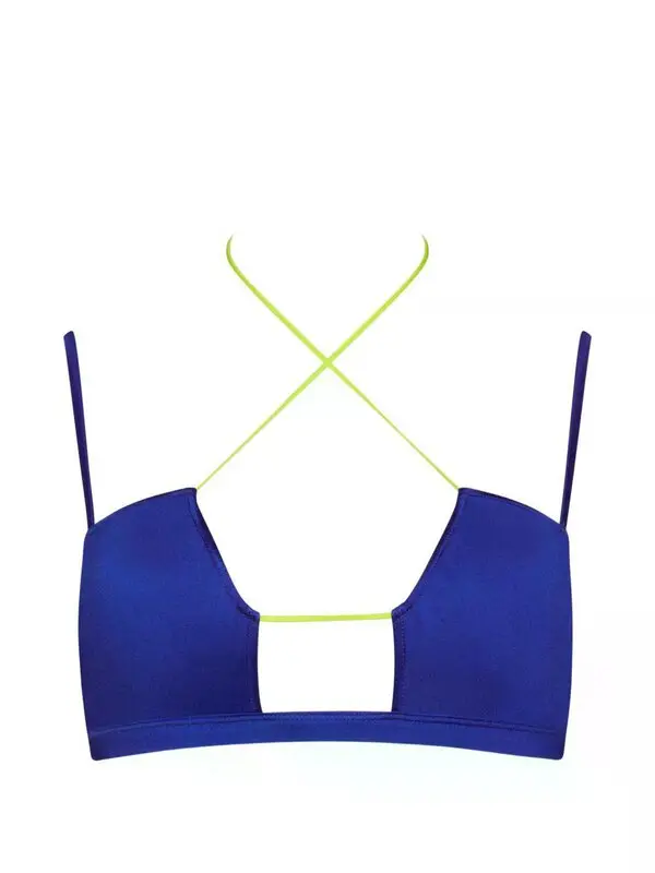 MAISON CLOSE Glow Bralette Bikini Top - Blue