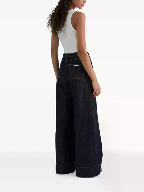 Karl Lagerfeld Cotton Wide Leg Jeans