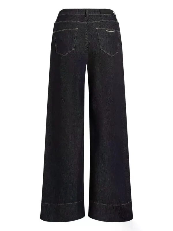 Karl Lagerfeld Cotton Wide Leg Jeans
