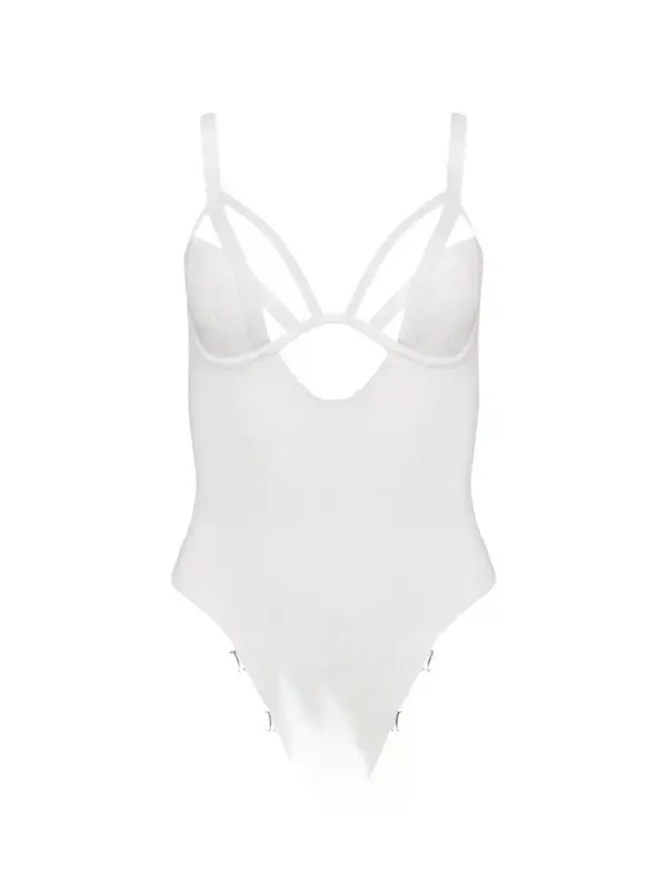 MAISON CLOSE Fatale One-piece Swimsuit - White