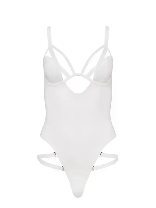 MAISON CLOSE Fatale One-piece Swimsuit - White