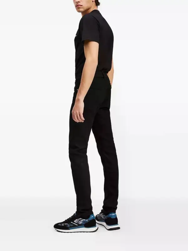 Karl Lagerfeld Logo-patch Skinny Jeans - Black