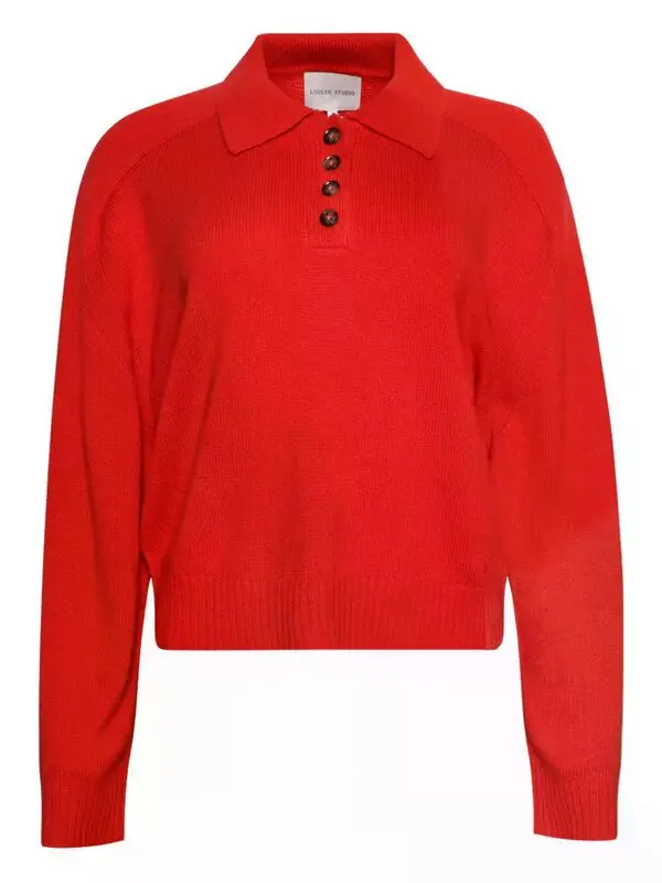 Loulou De Saison Buttoned-collar Polo Top