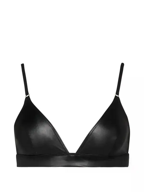 MAISON CLOSE Splash Triangle Bikini Top - Black
