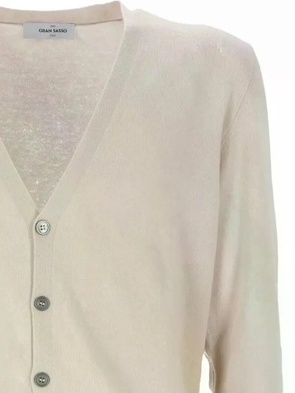 GRAN SASSO V-neck Cardigan - Neutrals