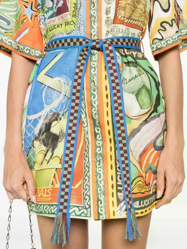 ALEMAIS Lucky Pace Shirt Dress - Blue
