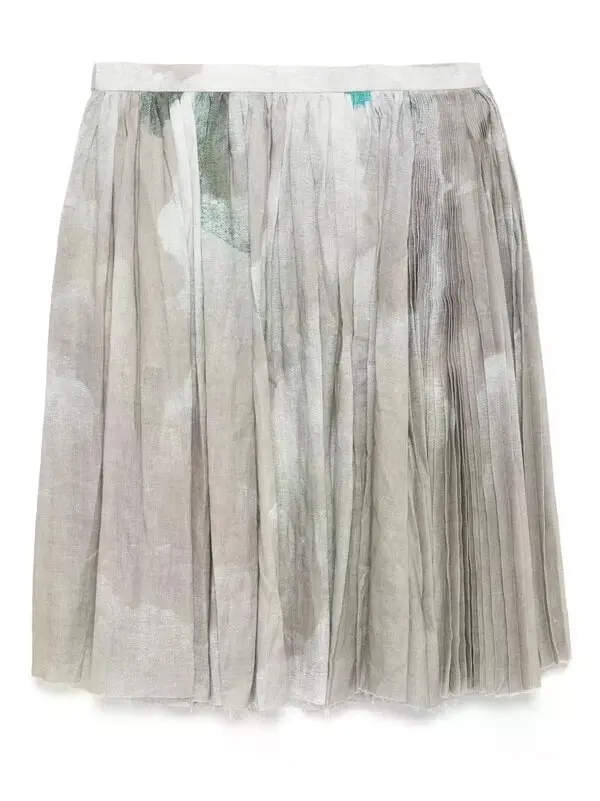 UNDERCOVERISM Graphic-printed Pleated Skirt