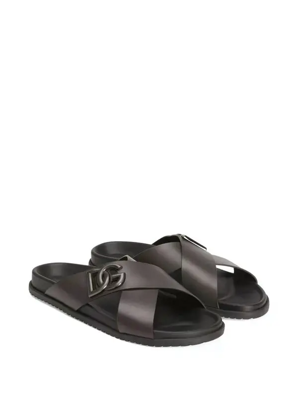 Dolce & Gabbana Leather Slides