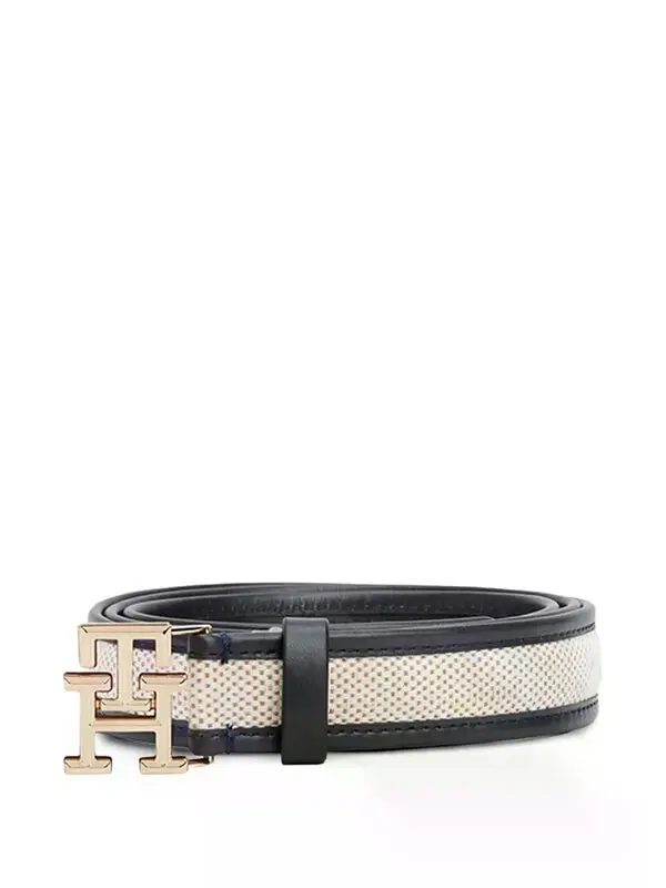Tommy Hilfiger Logo-buckle Textured Belt
