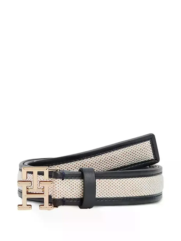 Tommy Hilfiger Logo-buckle Textured Belt