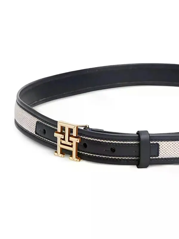 Tommy Hilfiger Logo-buckle Textured Belt