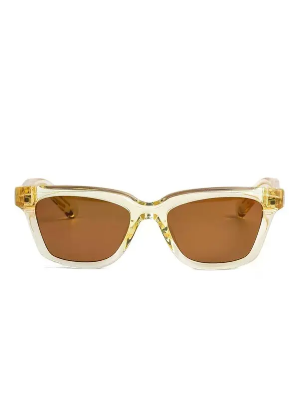 Jacquemus Square-frame Sunglasses - Yellow