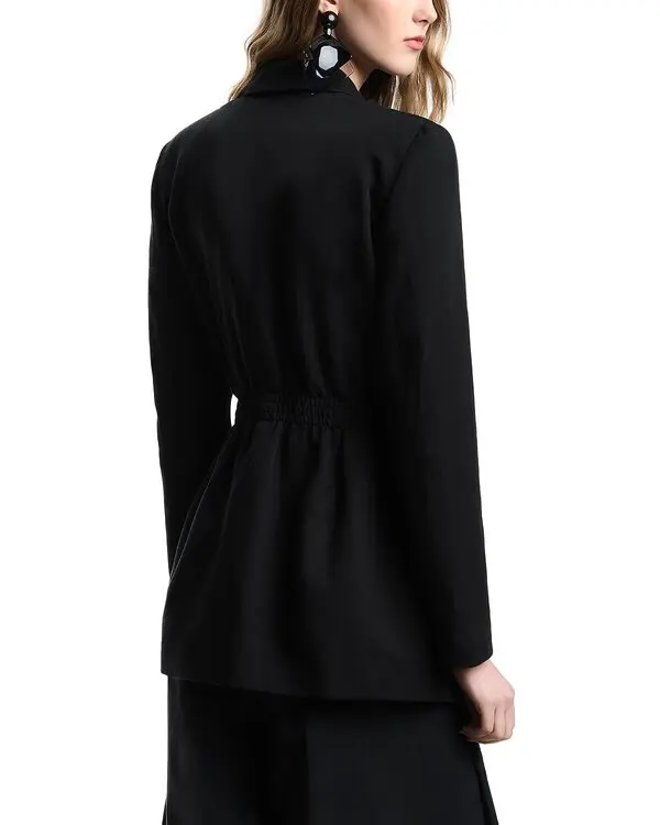 Emporio Armani Belted Blazer - Solid Black