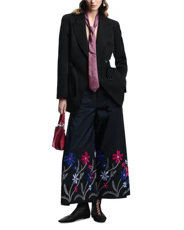 Emporio Armani Belted Blazer - Solid Black