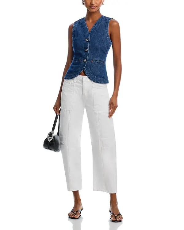L'Agence Cody High-rise Rodeo Jeans - Blanc