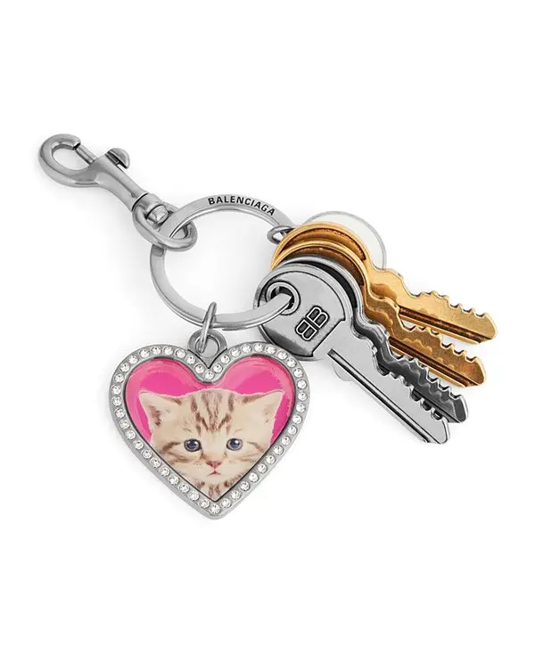 Balenciaga Charm/keychain Heart - Multicolored