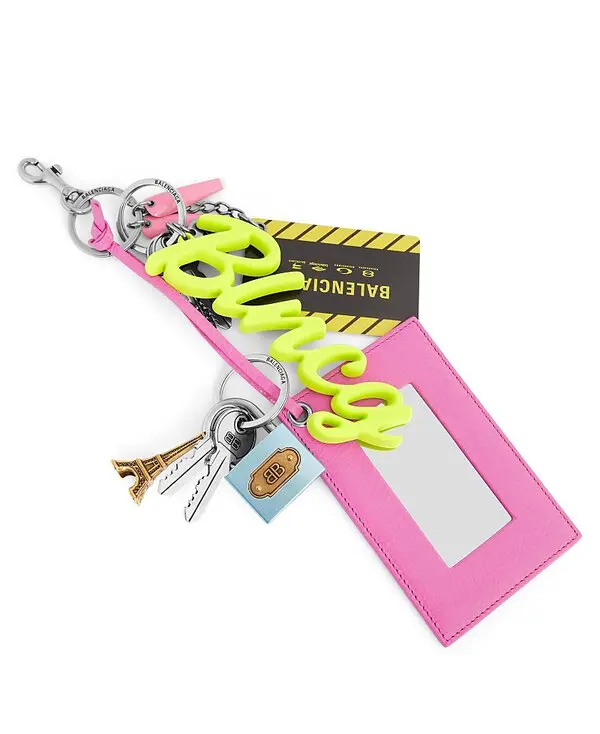 Balenciaga Charm/keychain Subway Mirror - Glossy Pink/multicolored