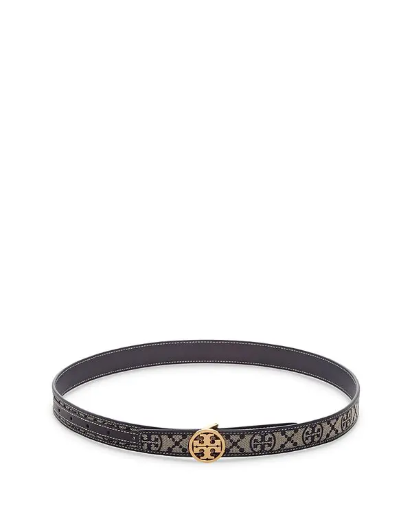 Tory Burch Miller Monogram Belt - Tory Navy