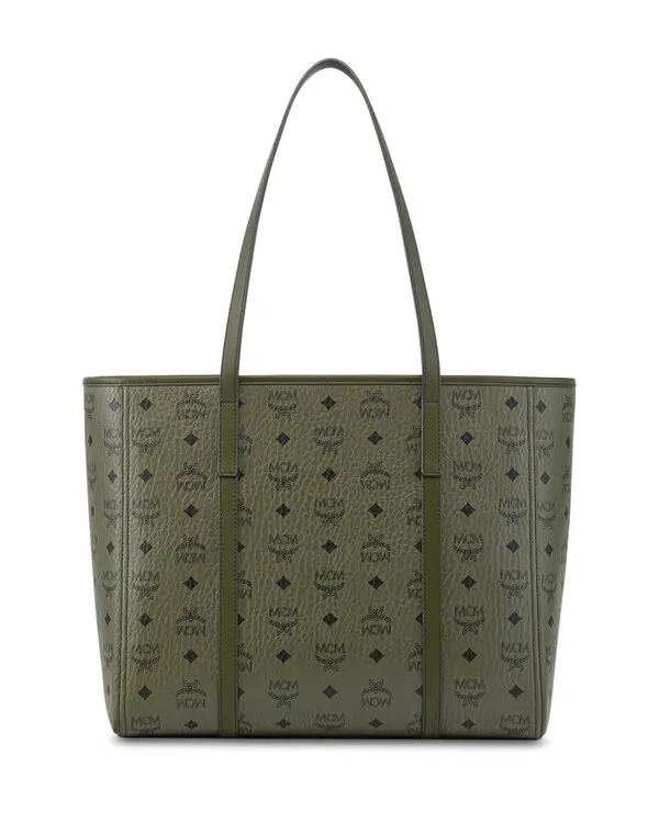 Mcm Toni Vi Shopper Tote - Khaki Moss