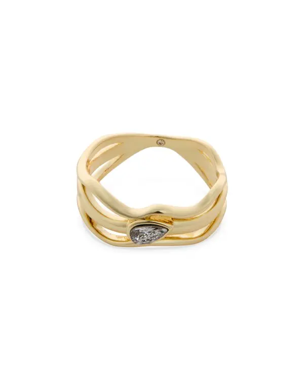 Aqua Faux Stack Rings
