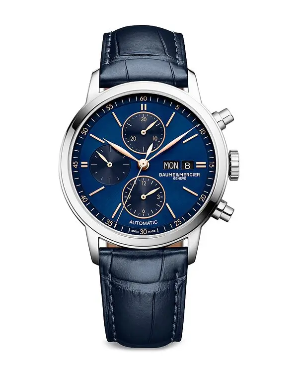 Baume & Mercier Classima Chronograph, 42mm - Blue/blue